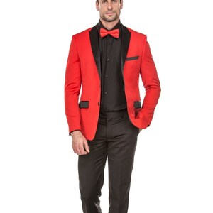 Men's Red Coat Men Red Party Wear Jacket Men Groomsmen Stylish Jacket ...