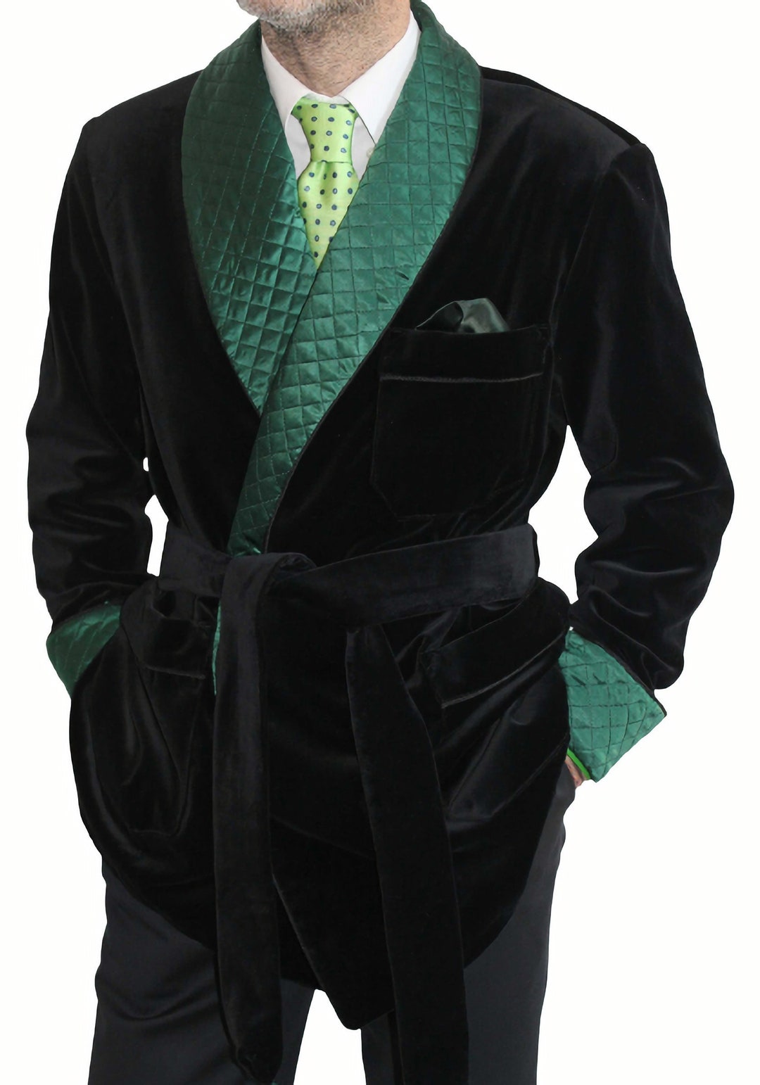 Men's Velvet Black Coat Party Jacket Comfortable Dinner Hosting Vintage ...