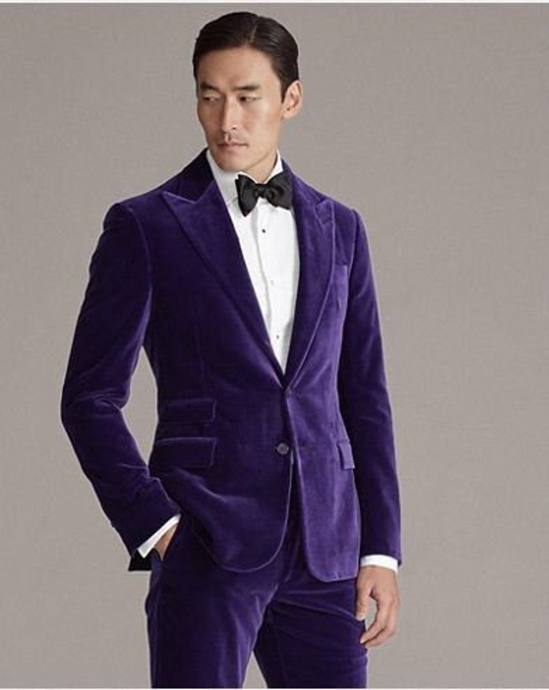 Men's Blue Color Suit Two Piece Suits Comfortable Party Wear Elegant ...