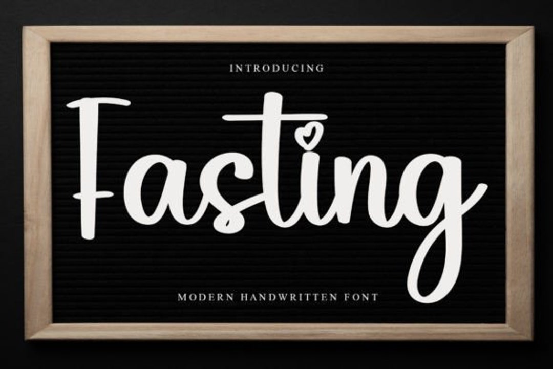 Fasting Font Calligraphy Font Branding Font Wedding Font - Etsy