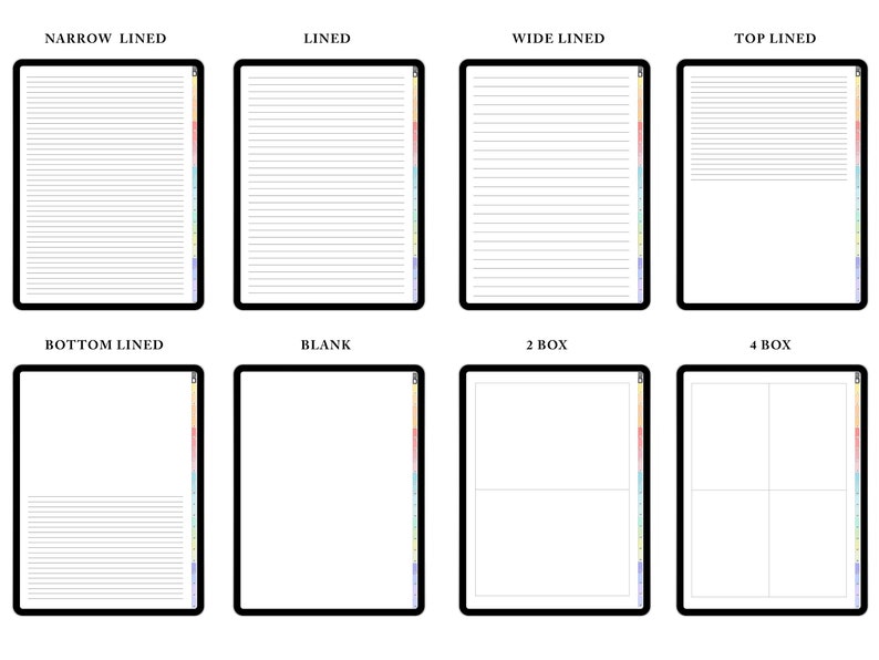Digital Notebook, Digital Notes Template, Digital Journal, Digital ...