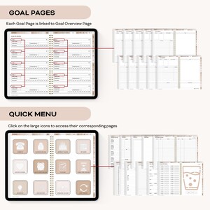Undated Digital Planner, Neutral iPad Planner, Goodnotes Planner, Boho ...