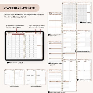 Undated Digital Planner, Neutral iPad Planner, Goodnotes Planner, Boho ...