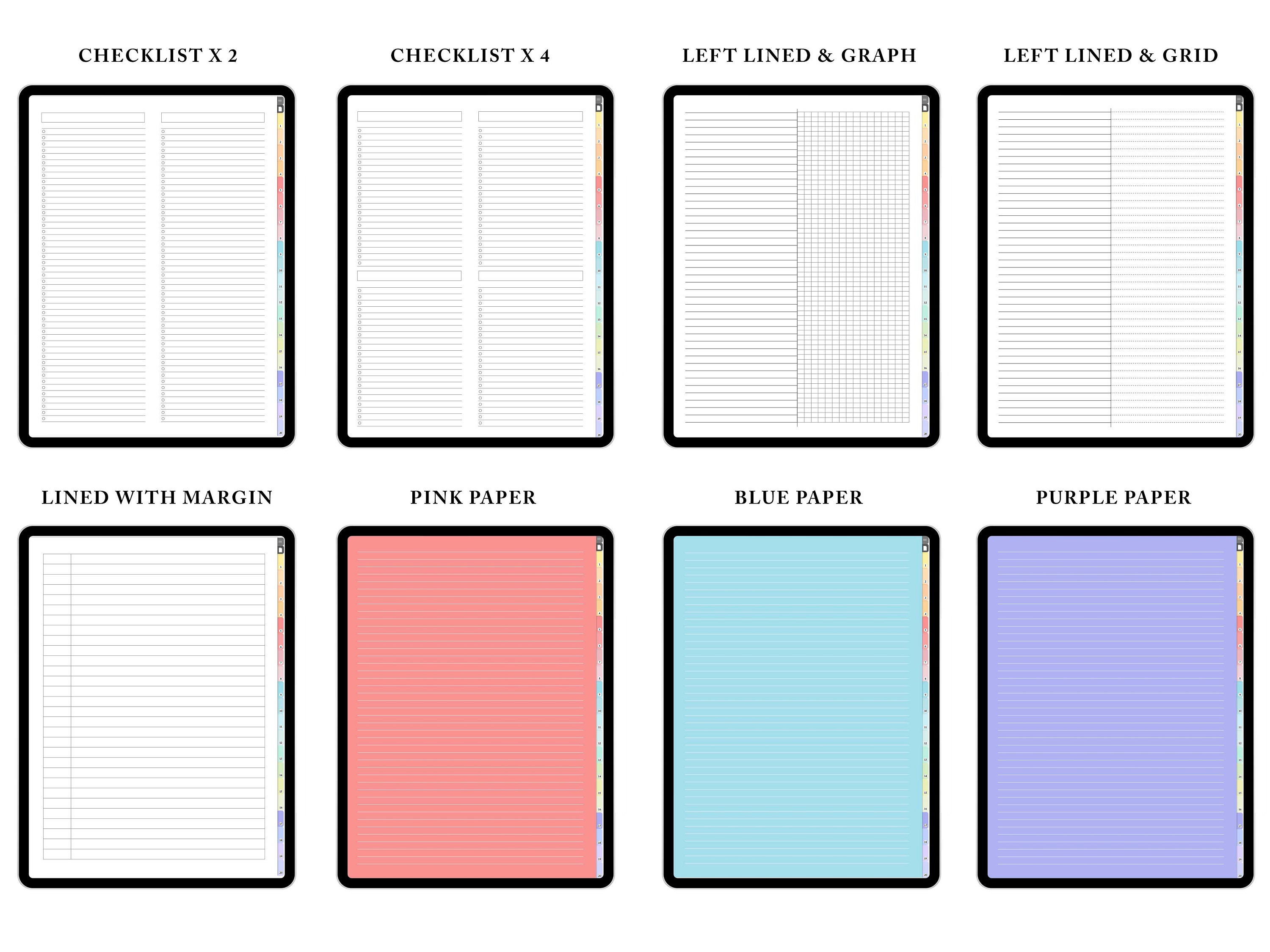 Digital Notebook, Digital Notes Template, Digital Journal, Digital ...