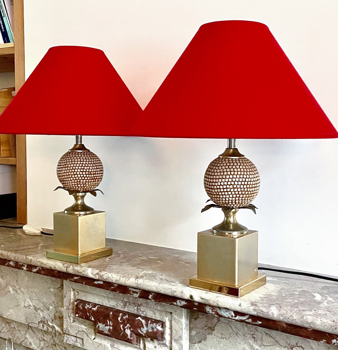 Pair of Holywood Regency Lamps / Maison Jansen - Etsy