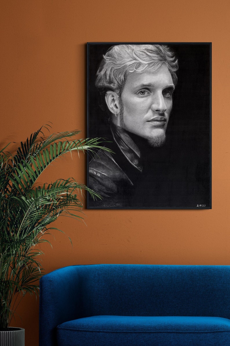 Portrait of Layne Staley, Featuring a Hyper-realistic Charcoal Drawing ...