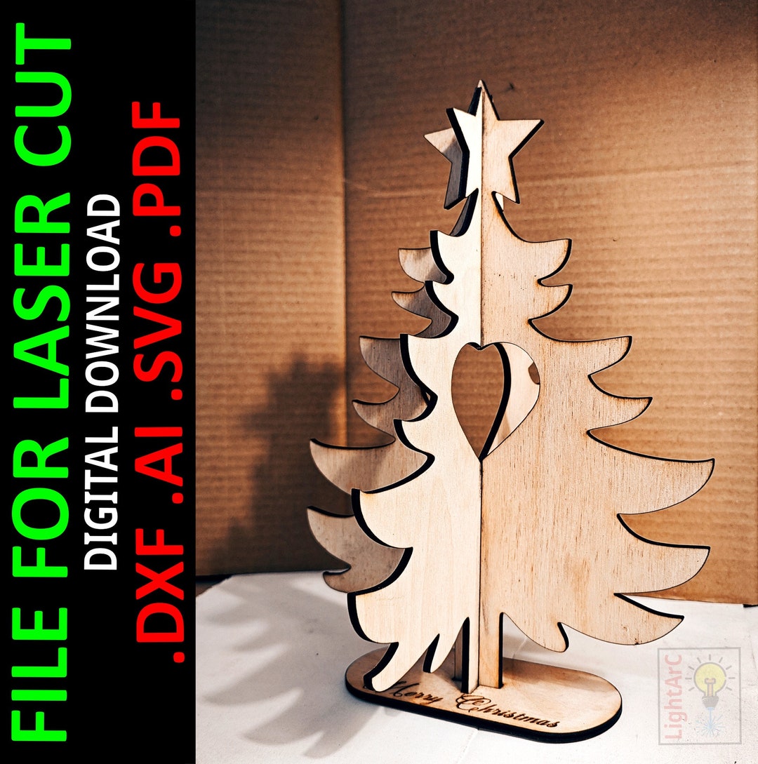 Laser Cut File Christmas Tree SVG • Cnc Files for Wood • Glowforge ...