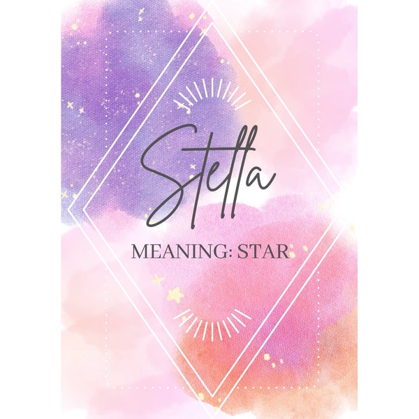 Stella Name - Etsy
