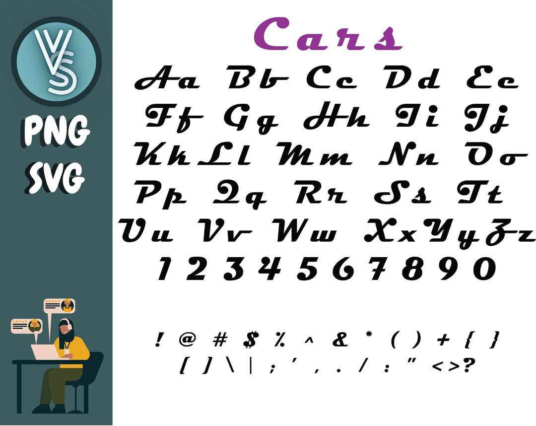 Cars Font Cars Emblem Svg Cars Logo Svg Cars Svg Cars Font - Etsy