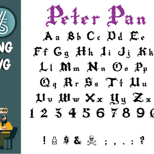 Peter Pan Clipart - Etsy
