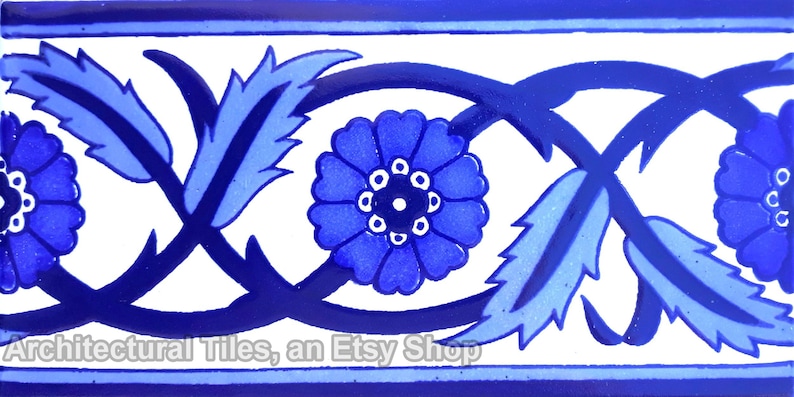 8inx4in Architectural Tiles Decorative Mosaics Border Trim - Etsy