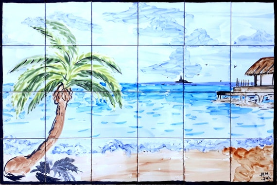 Murales De Playa Pintados A Mano Murales Pintados Para Hoteles Y