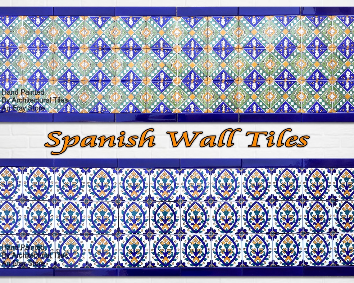 Wall Tiles : Spanish Style Architectural Tiles, Decorative Ceramic ...
