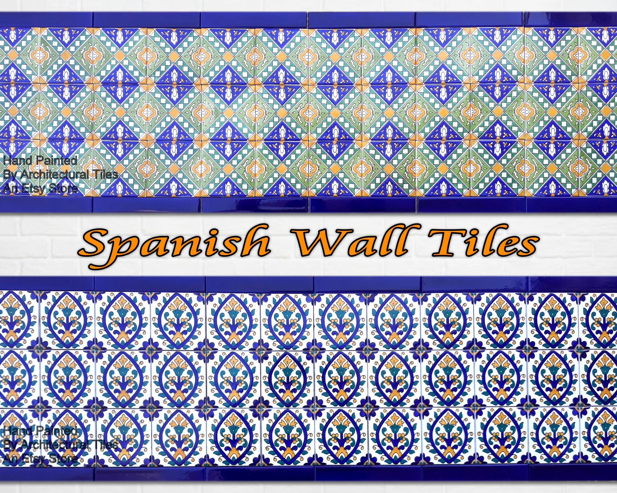 Wall Tiles : Spanish Style Architectural Tiles, Decorative Ceramic ...
