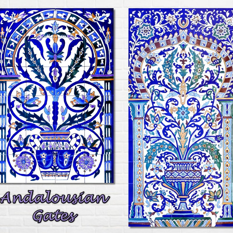 Spanish Tile Wall Art - Etsy