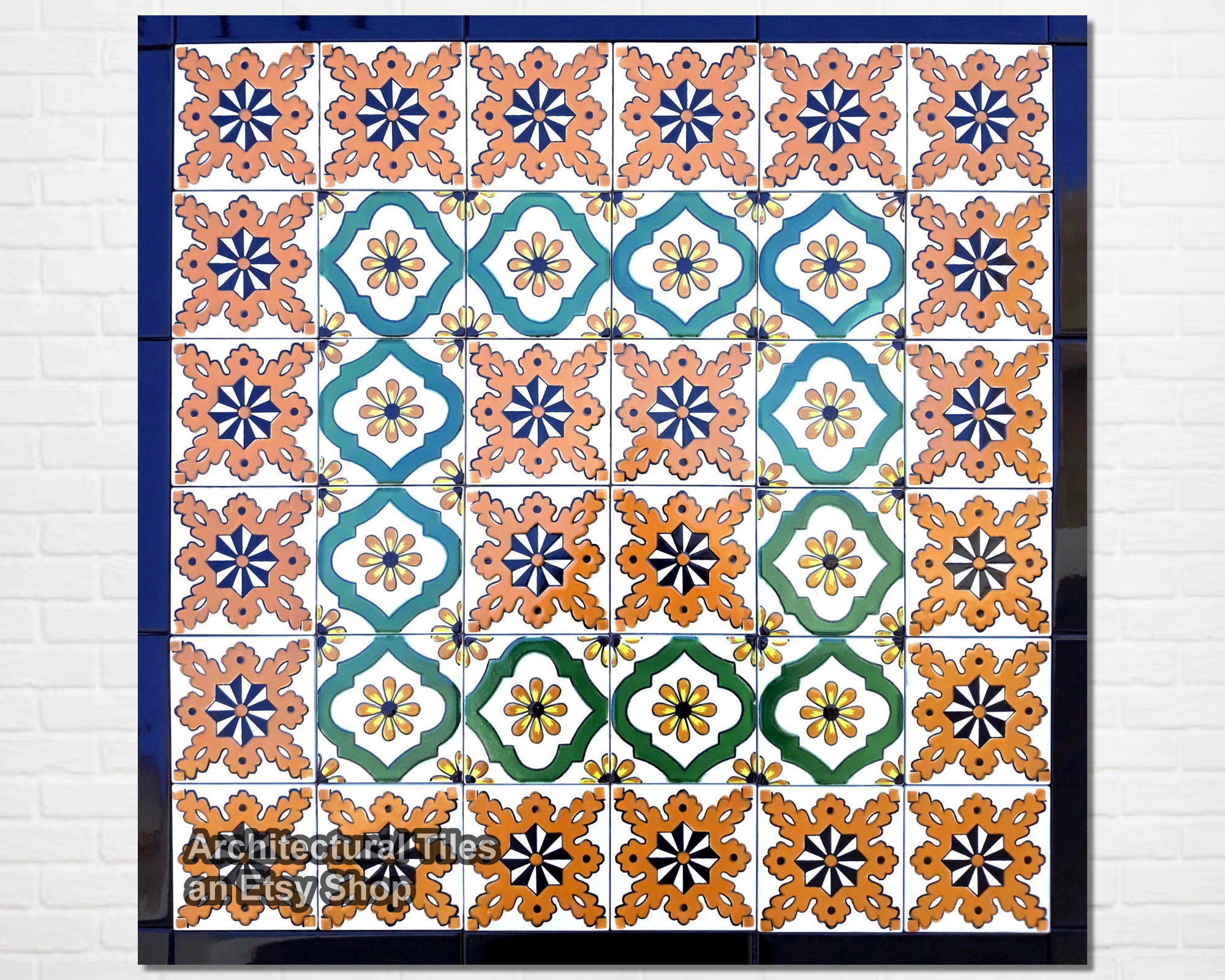 Mosaic Tile Assortment Patchwork 24inx24in - Etsy