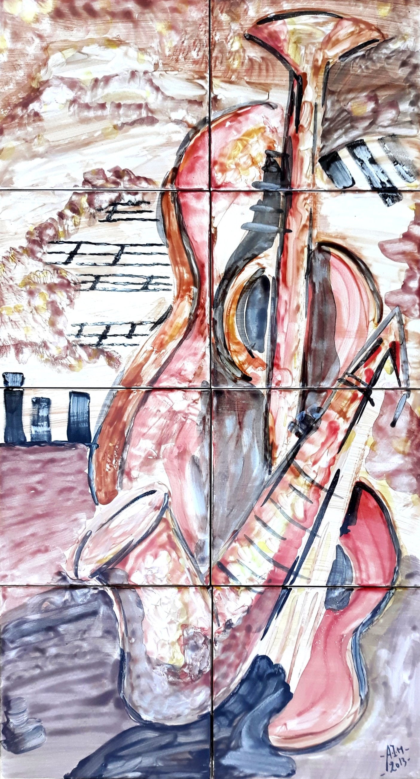 Architectural Tiles, Hand Painted Mosaic Murals, Musical Design ...