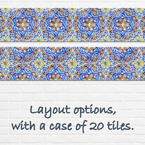 Hand-painted Ceramic Tile Mural: Antique Floral Mosaic Backsplash - Etsy