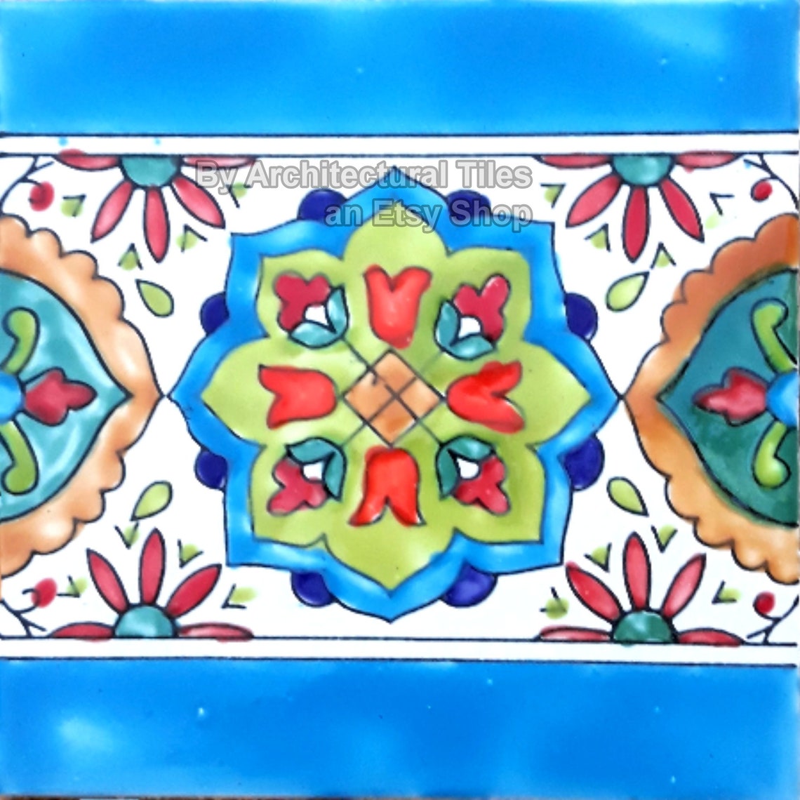 6inx6in Architectural Tiles, Decorative Wall Mosaic Ceramic Tiles ...