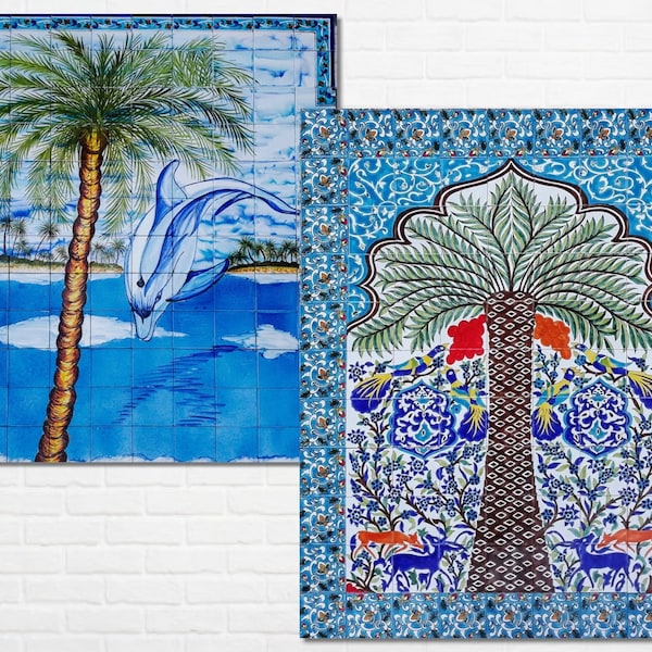 Tropical Palm Tiles - Etsy