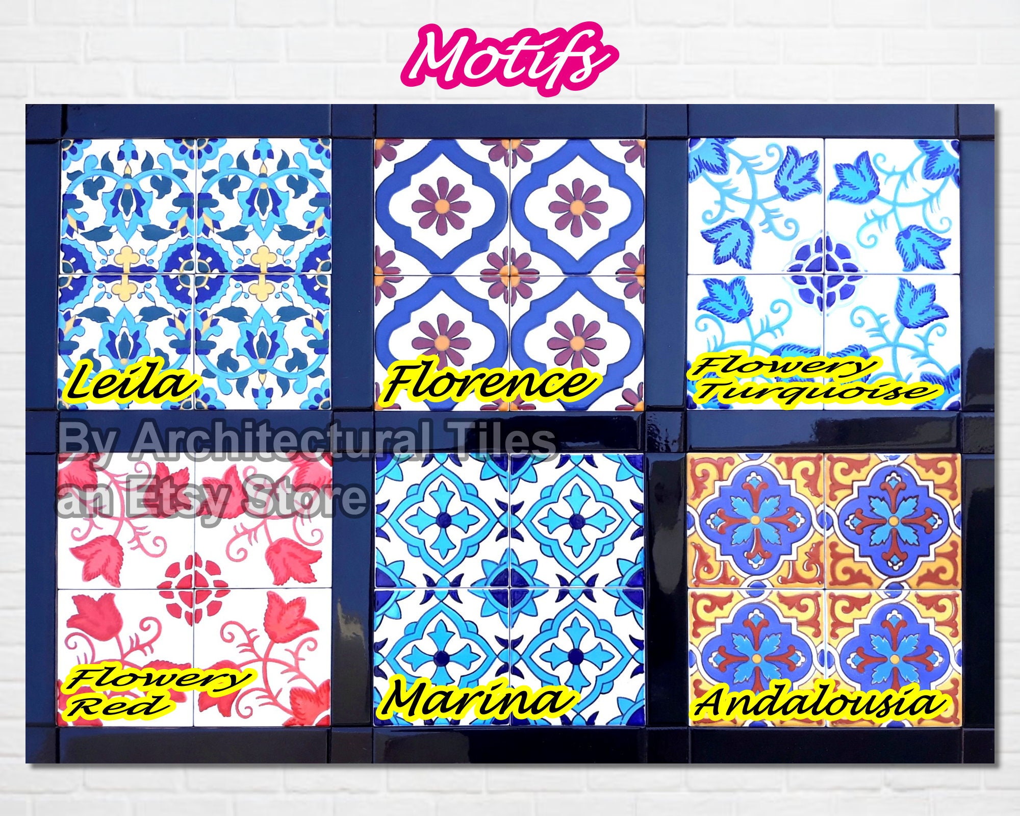 4inx4in Architectural Wall Ceramic Tiles Kitchen Backsplash - Etsy