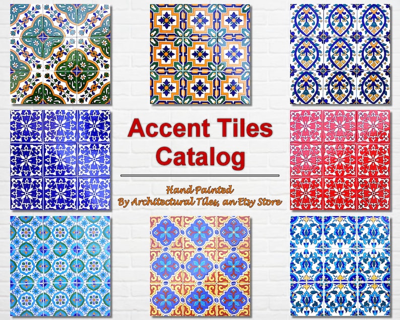 4inx4in Ceramic Tiles Catalog, Hand Painted, Kitchen, Bathroom ...
