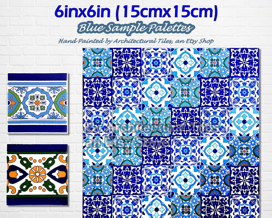 6inx6in Architectural Tiles, Decorative Wall Mosaic Ceramic Tiles ...