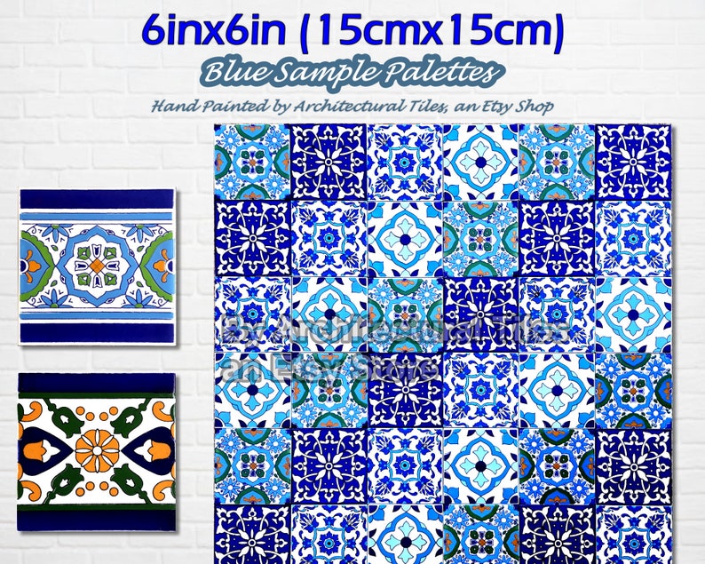 6inx6in Architectural Tiles, Decorative Wall Mosaic Ceramic Tiles ...