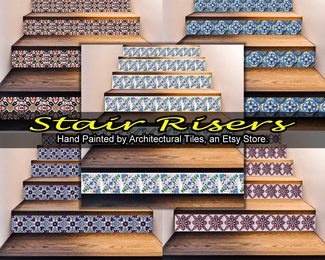 Exotic Ceramic Tiles, Decorative Mosaic Tiles, Stair Risers Tiling ...