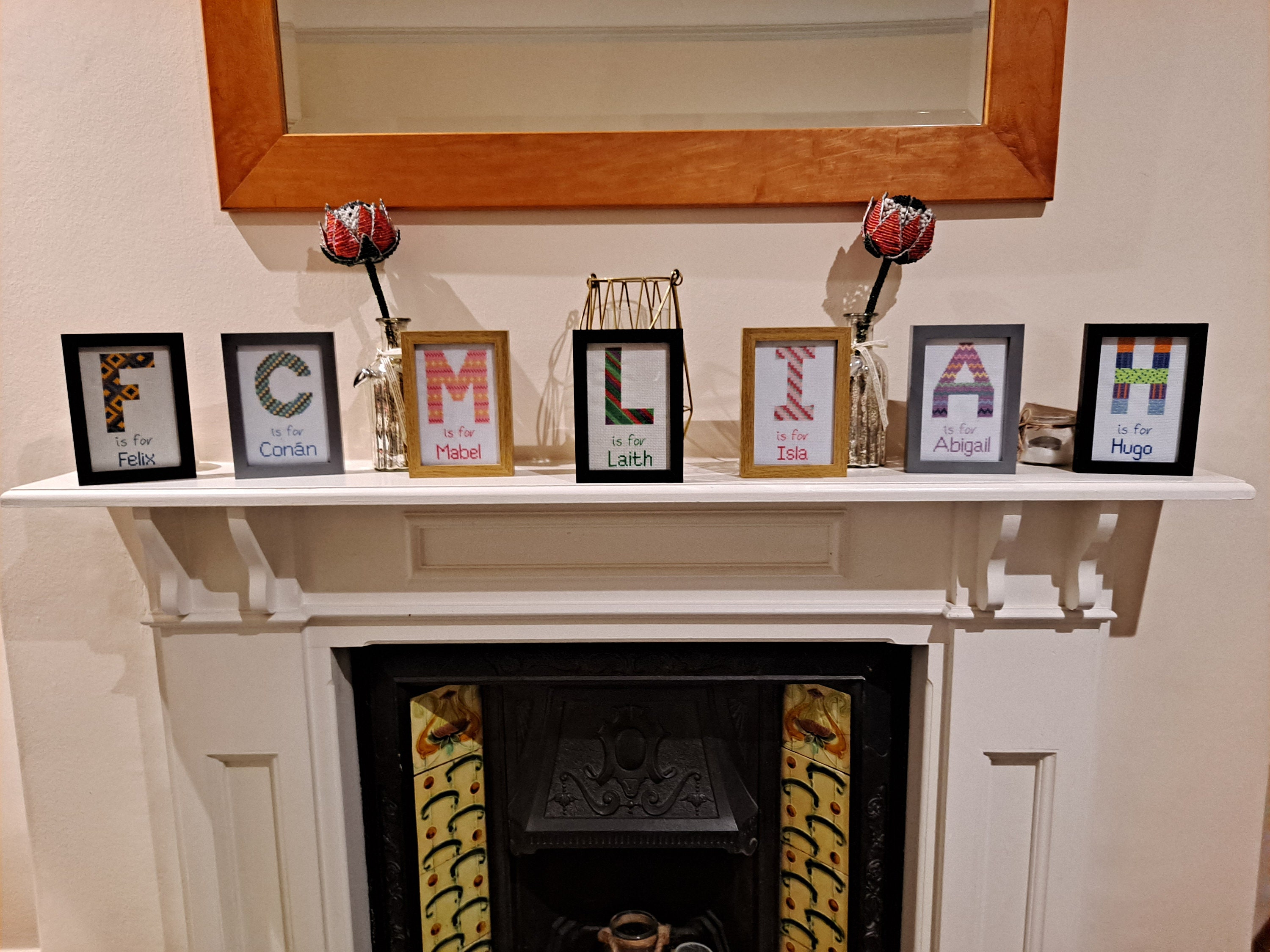 Letter W Alphabet Cross-stitch Pattern. Every Pattern Includes 3 ...