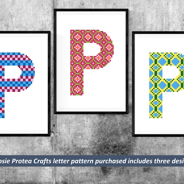 Letter Cross Stitch Pattern - Etsy