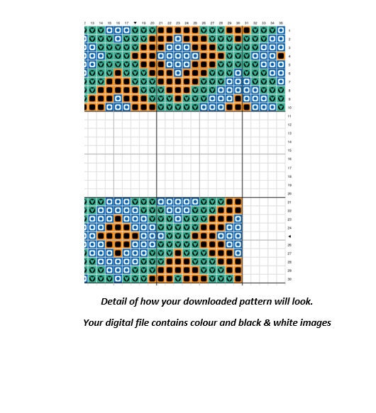 Letter G Alphabet Cross-stitch Pattern. Every Pattern Includes 3 ...