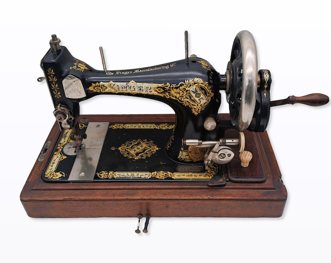 Singer Hand Crank Sewing Machine Year 1908 Model 28 Decals Victorian - Etsy