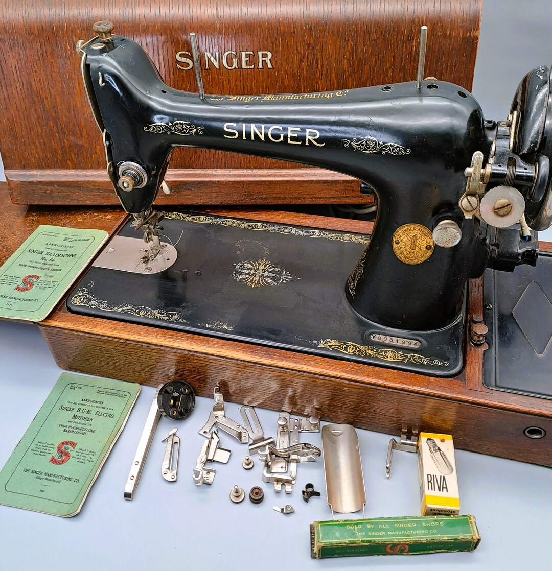 Singer 66k Electric Sewing Machine Model 66K Year 1933 With - Etsy