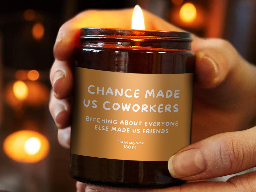 Funny Candle Gift for Coworker Farewell Chance Made Us Coworkers New ...
