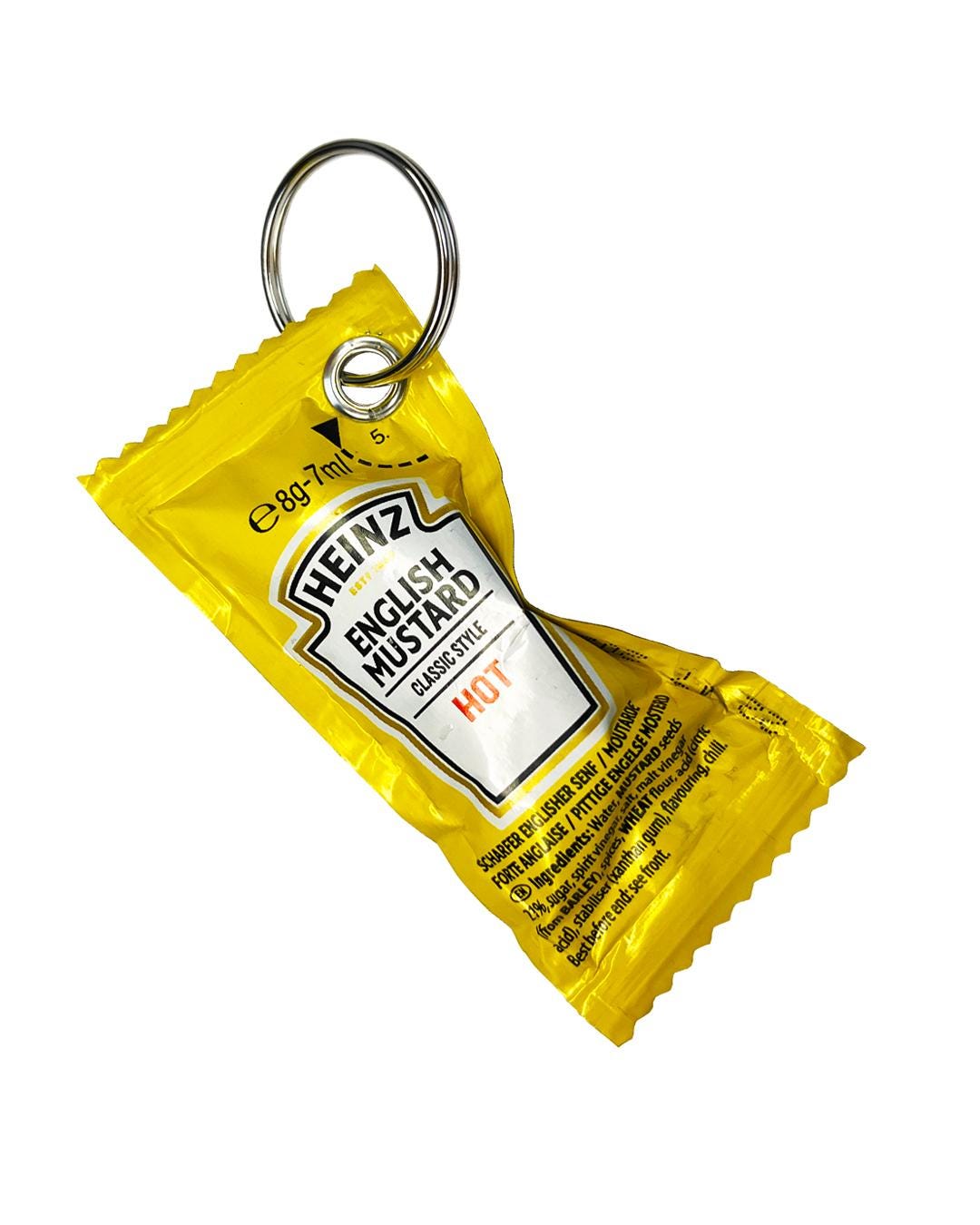 Handmade Up-cycled Heinz English Mustard Keyring/keychain - Etsy