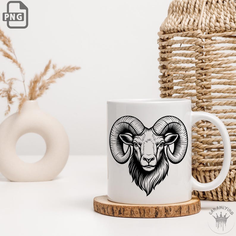 Ram Head PNG – Tribal Ram Horns, Aries Clipart, Ram Head Vector, Horned Ram Monogram, Ram Head ...