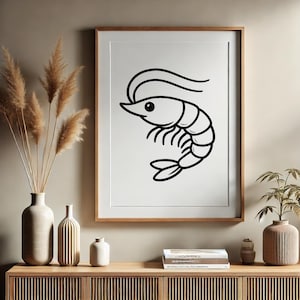 Cute Shrimp Clipart | Prawn Vector Art (PNG Digital Download) - Etsy