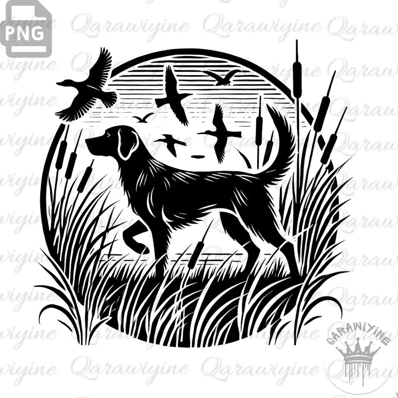 Labrador Hunting in Tall Grass – Hunting Png – Duck Hunting Png ...