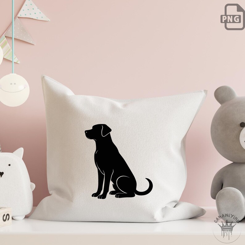 Black Lab PNG – Cute Dog Clipart for Cricut, Dog Sublimation, Labrador ...