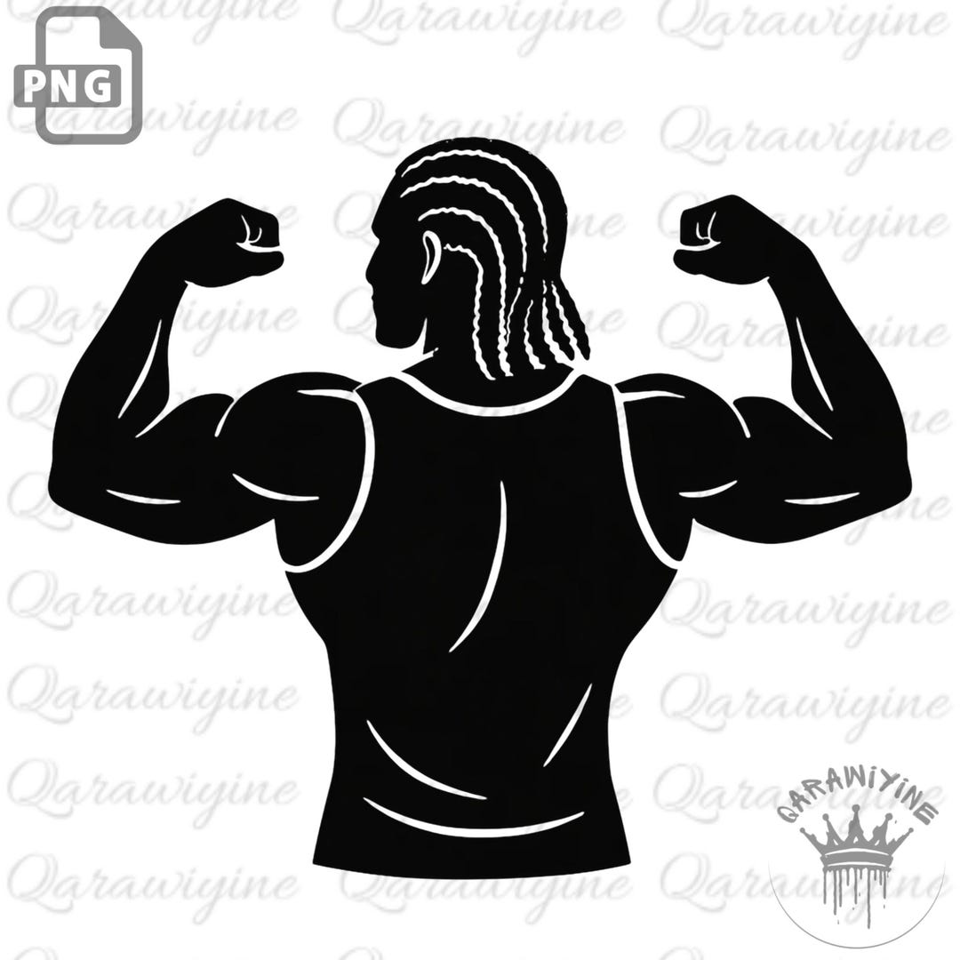 Bodybuilder PNG Clipart – Muscle Man Outline, Fitness Hero, Gym Logo ...
