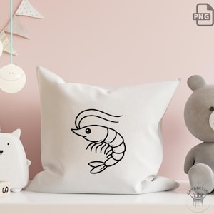 Cute Shrimp Clipart | Prawn Vector Art (PNG Digital Download) - Etsy