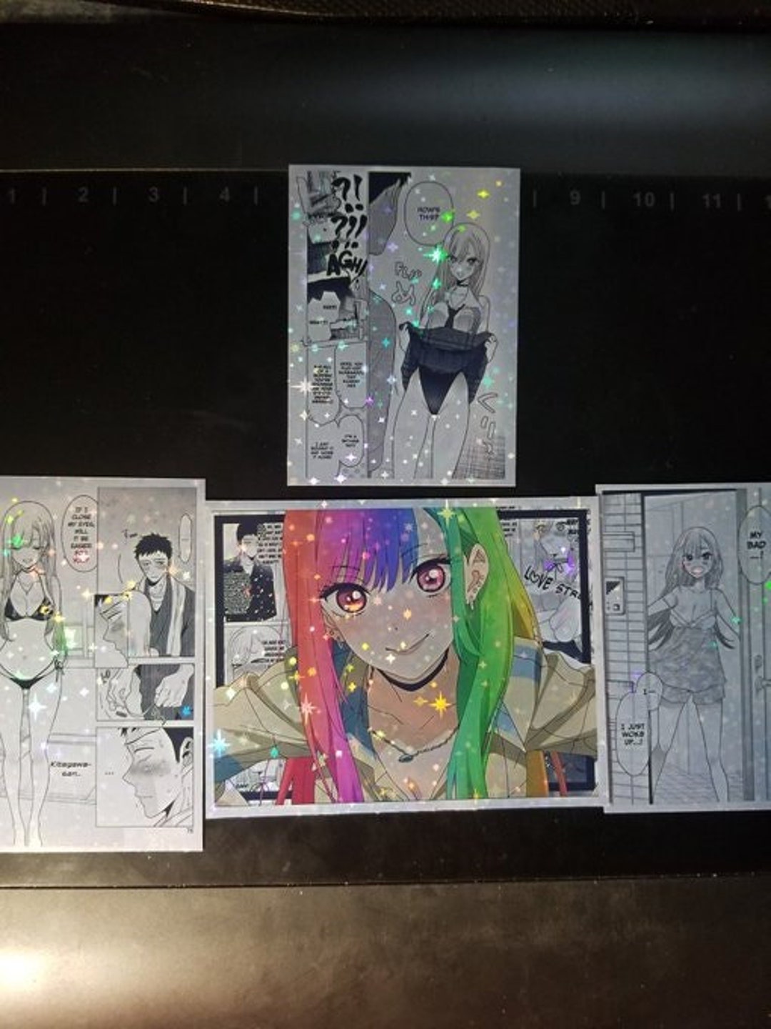 4 Sticker Collection/ Super High Quality Print Holographic Anime Waifu ...