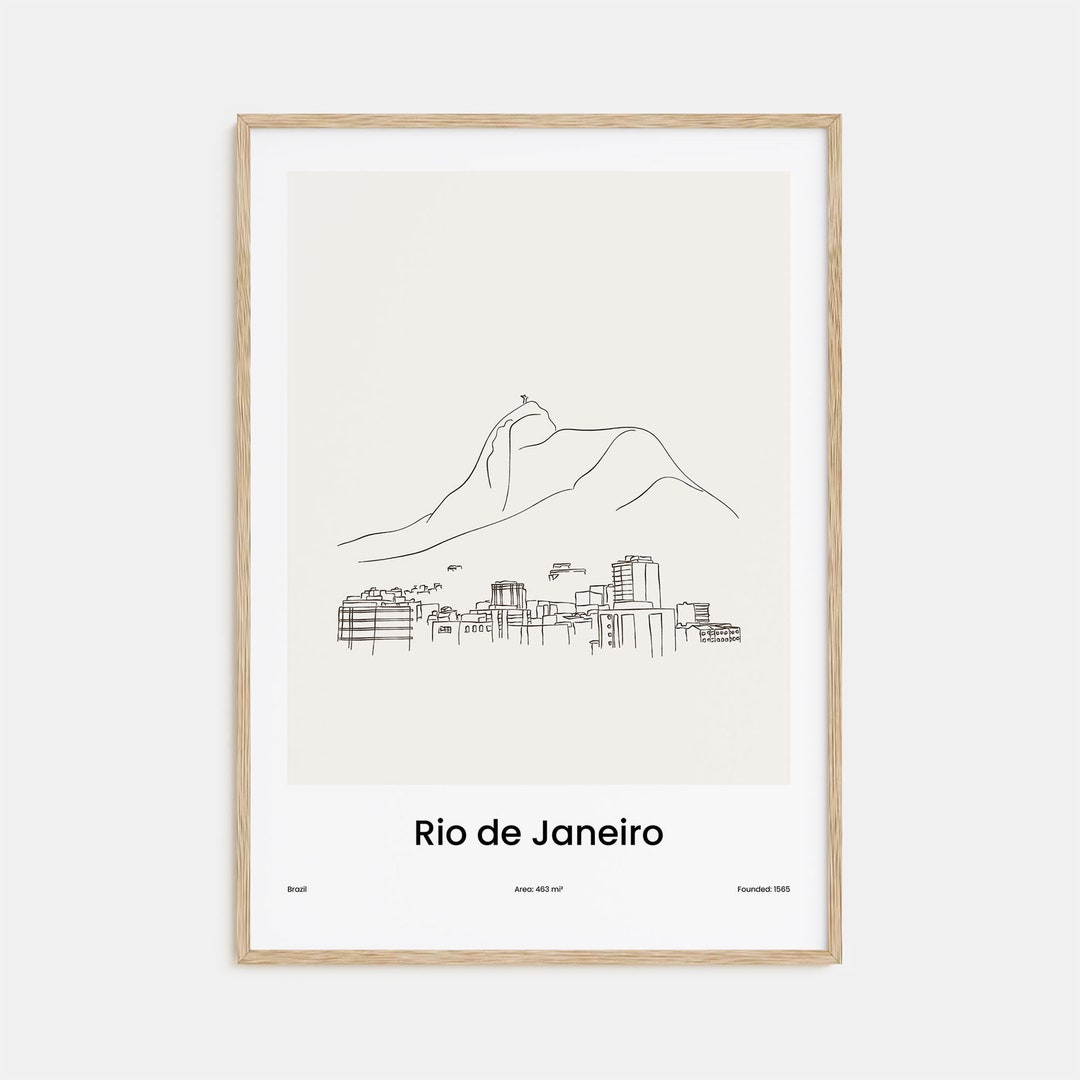 Rio De Janeiro Print No 1, Rio De Janeiro Art, Rio De Janeiro Decor ...