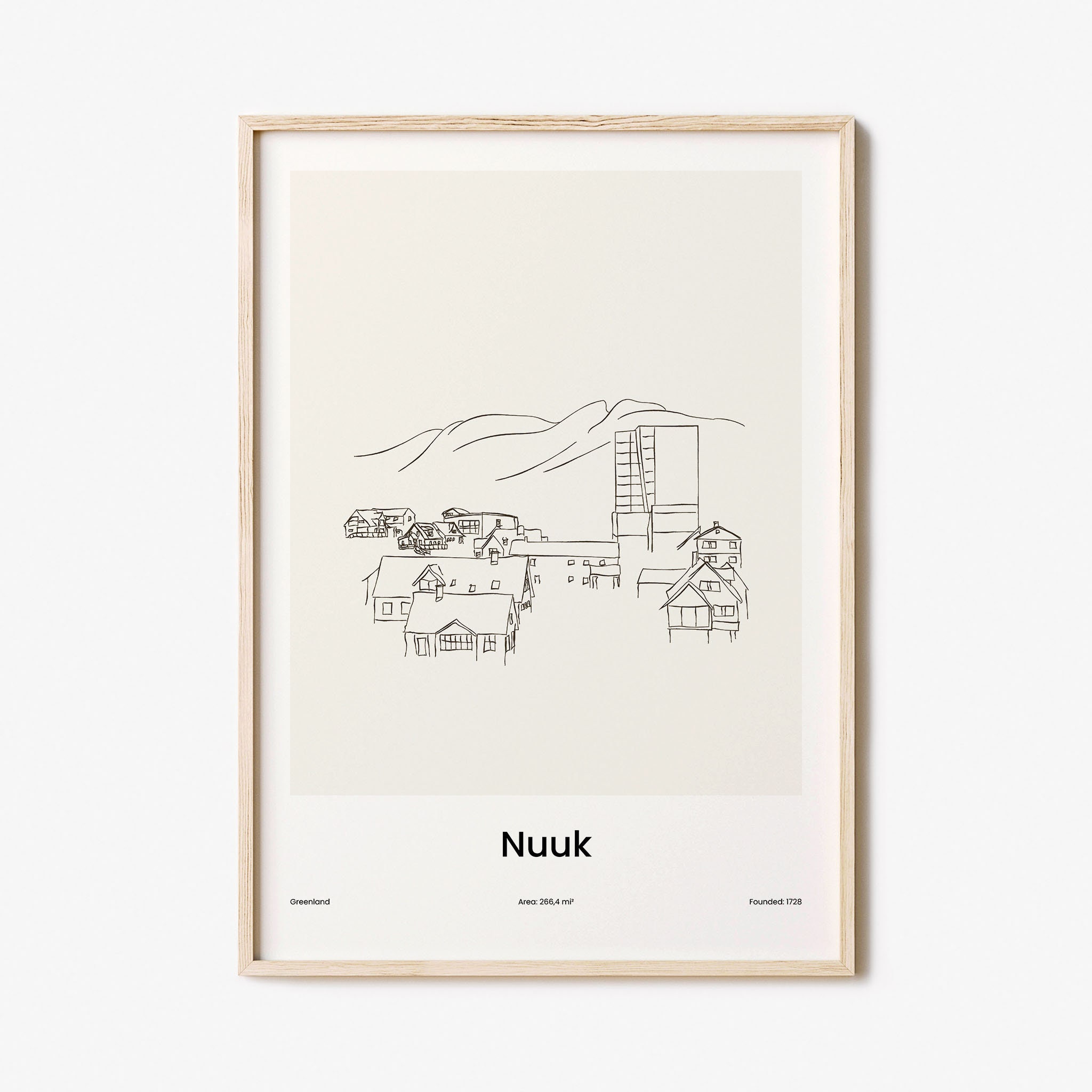 Nuuk Print, Nuuk Wall Art, Nuuk Wall Decor, Nuuk Travel Poster, City ...