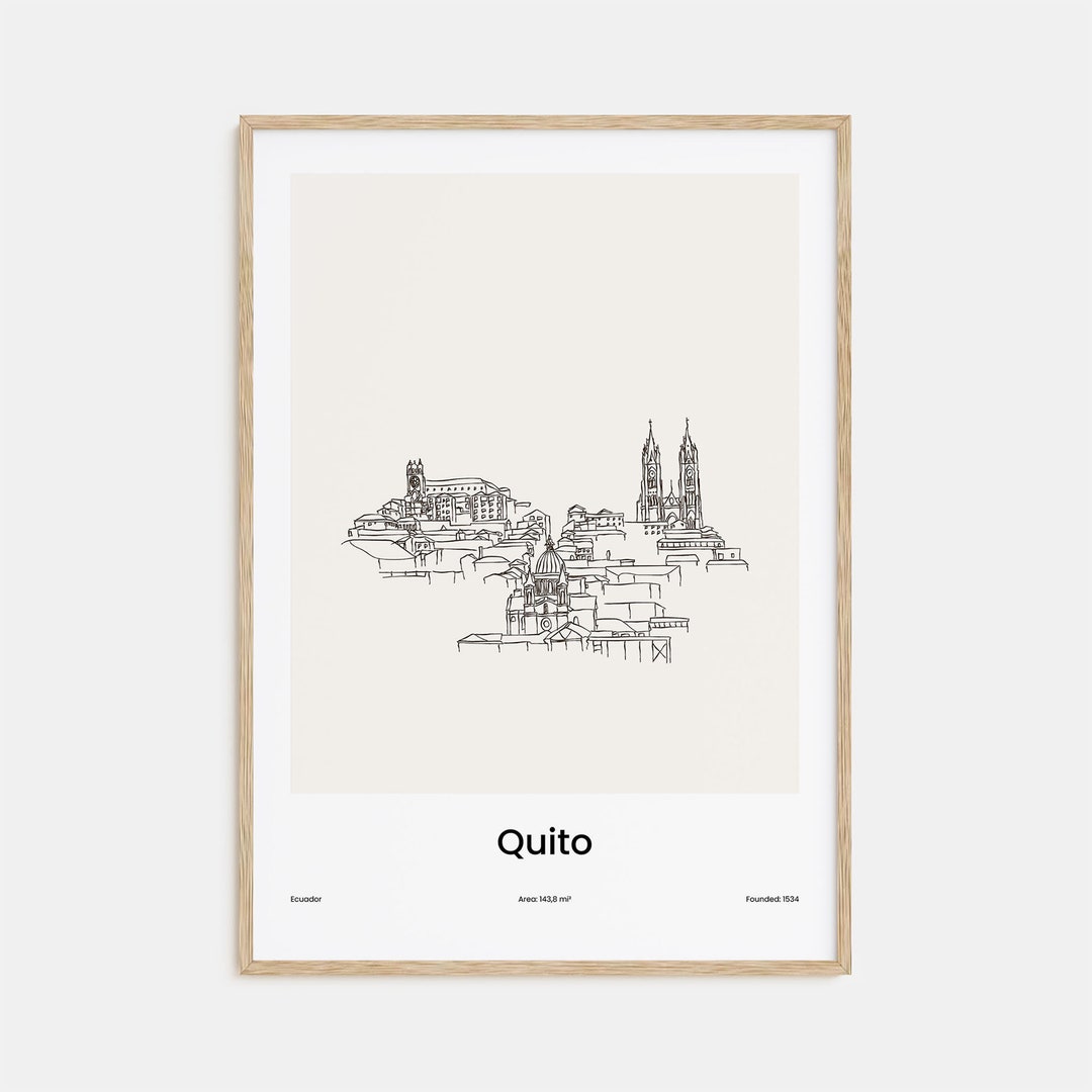 Quito Print, Quito Wall Art, Quito Wall Decor, Quito Travel Poster ...
