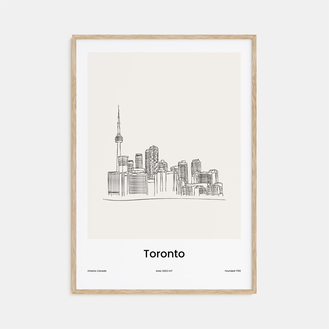 Toronto Print No 1, Toronto Wall Art, Toronto Wall Decor, Toronto ...