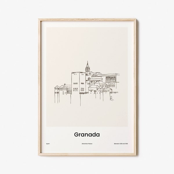 Granada Poster - Etsy