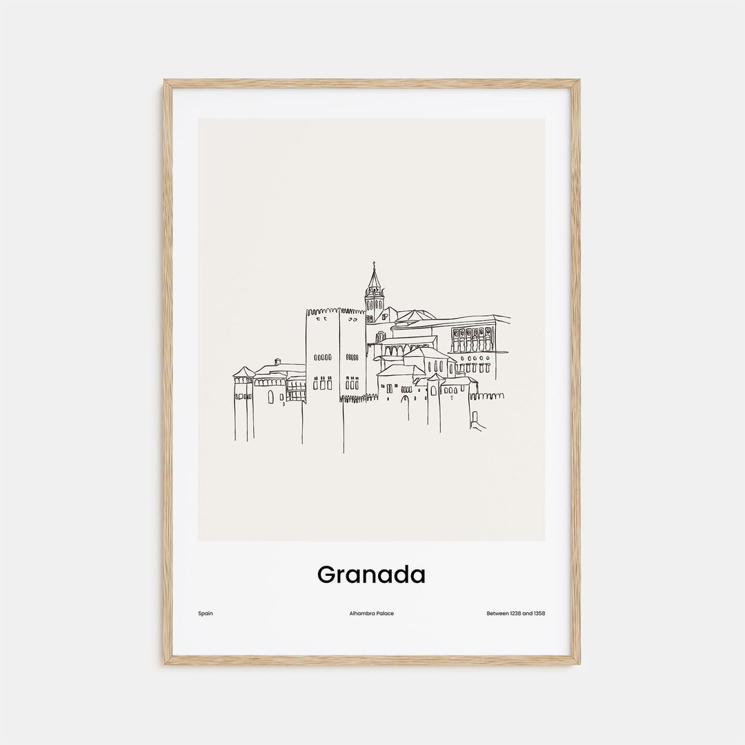 Granada Print, Granada Wall Art, Granada Wall Decor, Granada Travel ...
