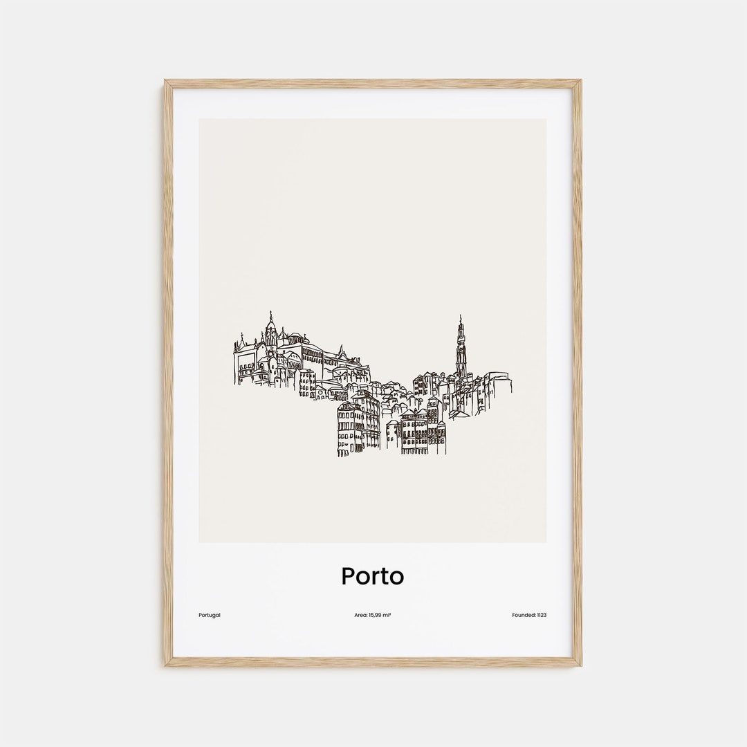 Porto Print, Porto Wall Art, Porto Wall Decor, Porto Travel Poster ...